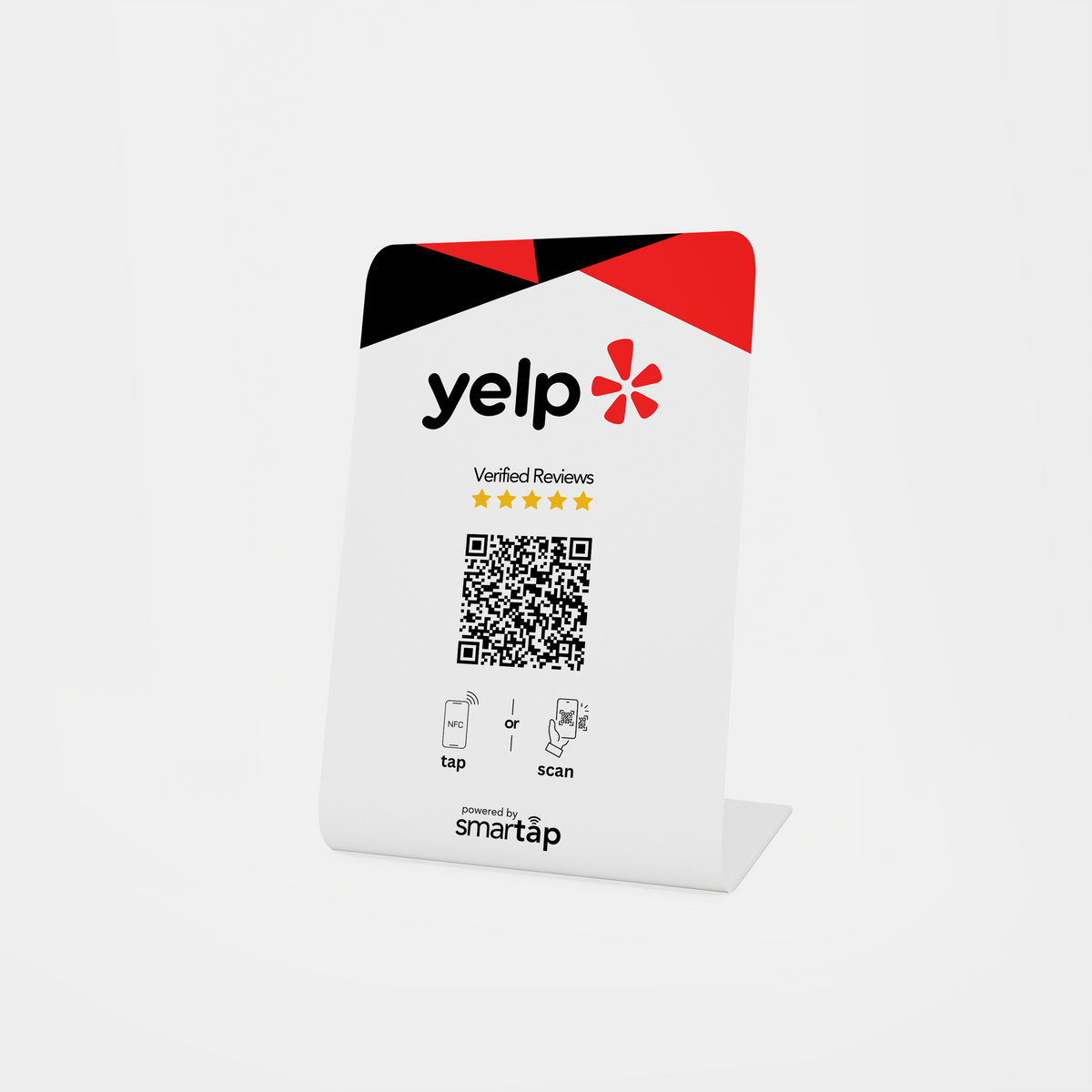 Yelp White Stand – Smartap